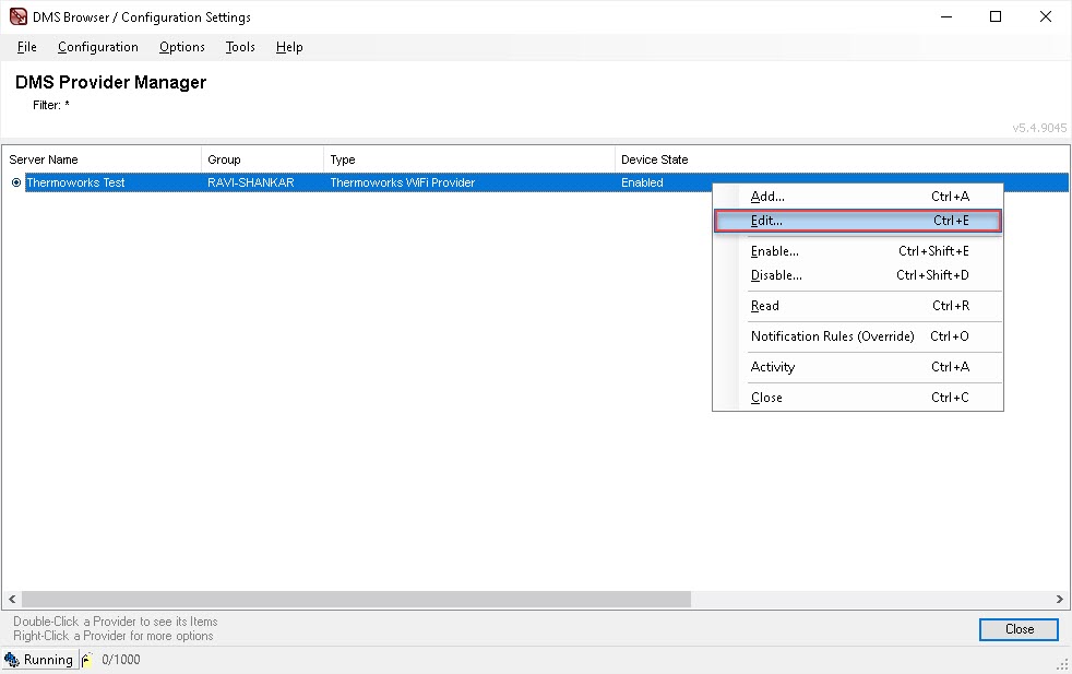 Configuring DMS Sampling Strategy
