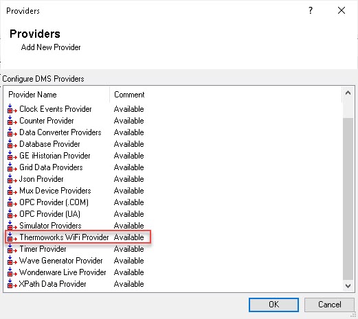 Adding New Thermoworks WiFi Provider to Data Management System