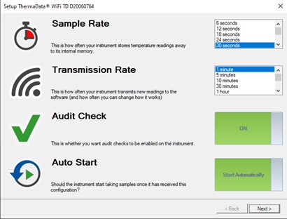 Configuring Thermoworks Device