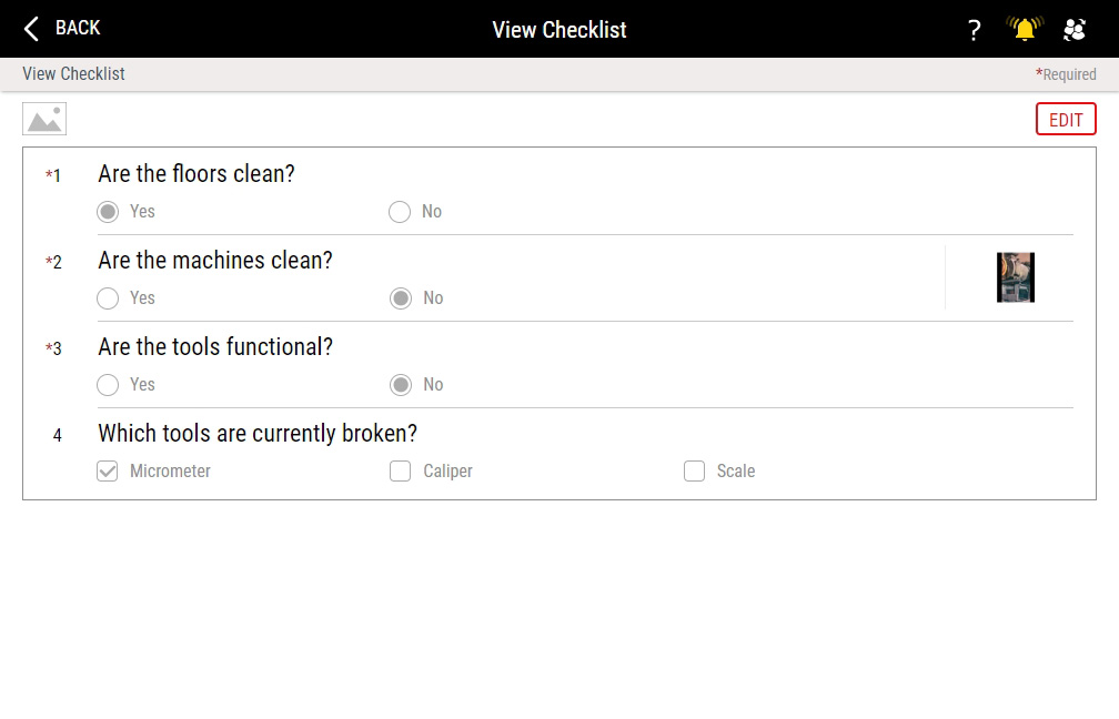 Managing Checklist Review Tiles